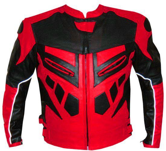Find NEW MOTORCYCLE SPEED RACING ARMOR LEATHER JACKET Red 48 in ...