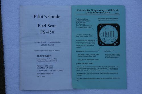 Find J.P. INSTRUMENTS FUEL SCAN FS-450 PILOT'S GUIDE in Smyrna, Georgia ...