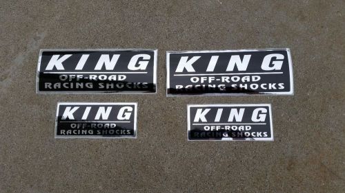 Find King Shocks off road racing 4 pack stickers Black and Silver in ...