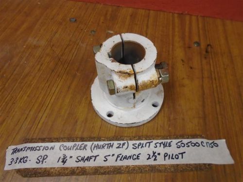 Find Hurth ZF Split Hub Prop Shaft Coupler 1.75" Shaft 5" Flange 4 Bolt ...