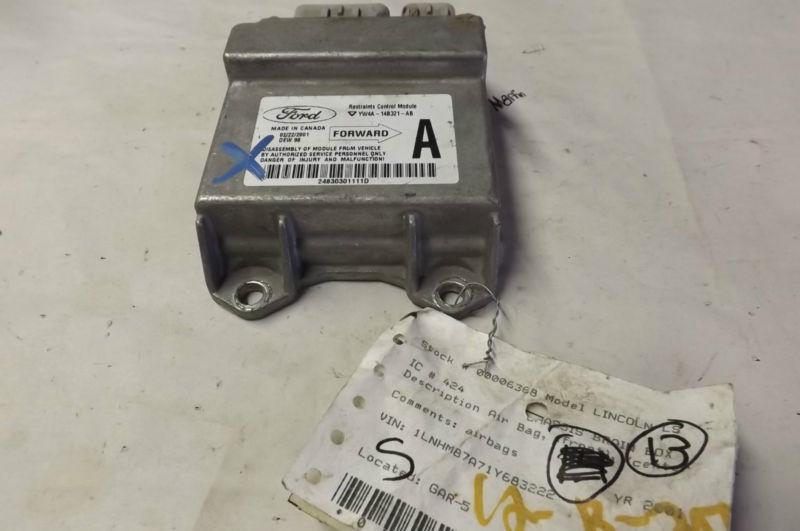 Find 2001 Lincoln LS SRS Airbag Module YW4A-14B321-AB OEM in Linden ...