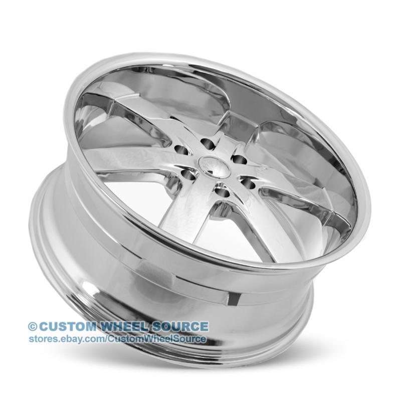 Find 22" Chrome Rims Cadillac Chevy Chevrolet U2-55 Wheel and Tire ...