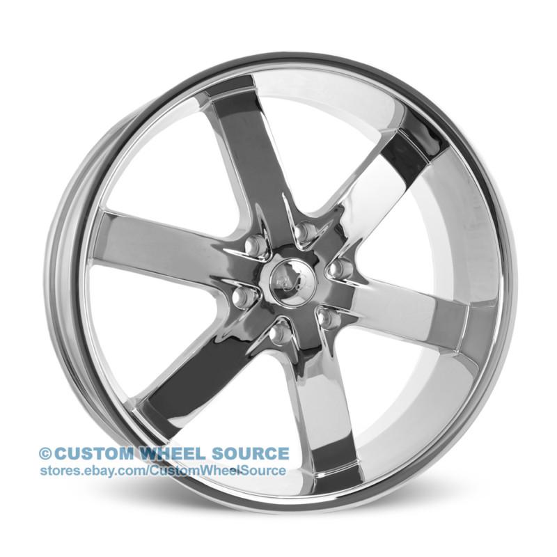 Find 22" Chrome Rims Cadillac Chevy Chevrolet U2-55 Wheel and Tire ...