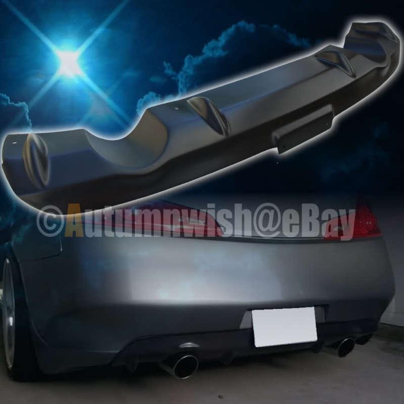 Find 03 04 05 06 07 Infiniti G35 2DR Coupe Black Rear Bumper Diffuser ...