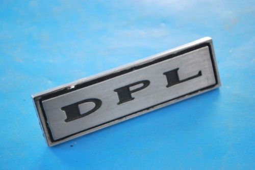 Sell DPL NAMEPLATE EMBLEM MOPAR DODGE PLYMOUTH LOGO 3 INCH LONG in St ...