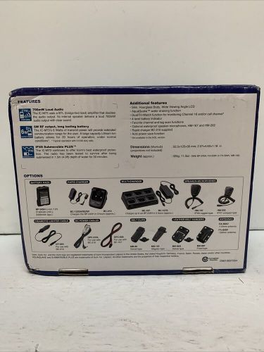 Sell Icom IC-M73 Submersible Handheld VHF Marine Radio - 6W M73 #401 in ...