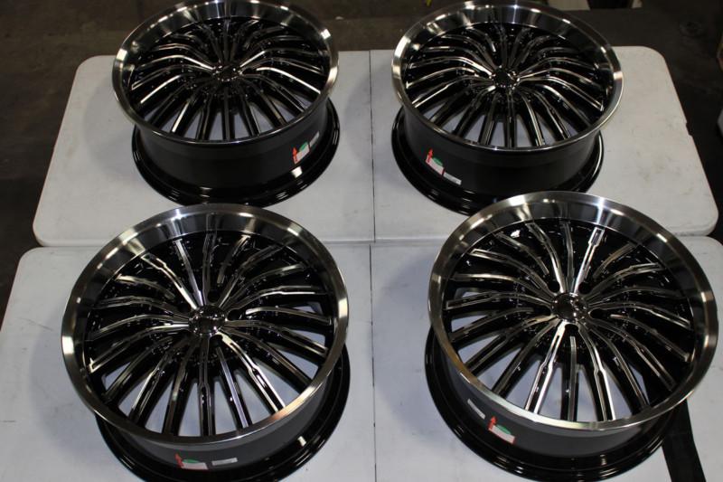 Sell Prestige Panther 915 Spyder Custom Gloss Black Rims 22" x 9.5 ...