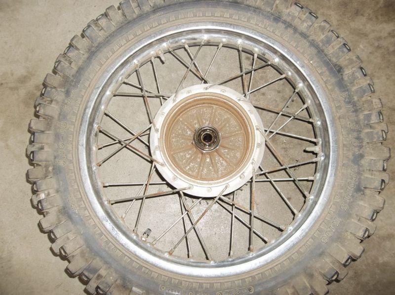 Purchase 1973 yamaha DT1F250 dt 250 vintage rear rim hub spokes wheel ...
