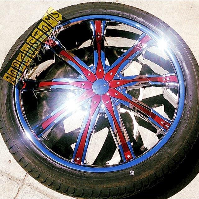 Purchase 22" INCH WHEELS RIMS TIRES BURGUNDY DW29 6X139.7 SUBURBAN 2001 ...