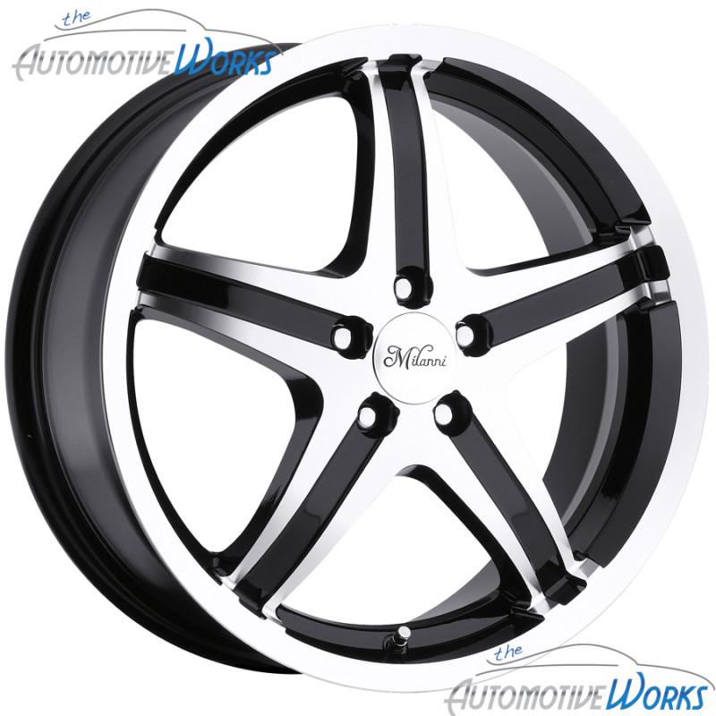 Purchase 17x7 Milanni Kool Whip 5 5x115 +22mm Black Wheels Rims Inch 17 ...