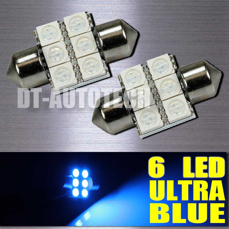 Purchase BLUE SMD 6-LED MAP/DOME INTERIOR LIGHTS BULBS/BULB 31MM ...