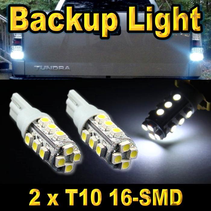 Purchase 2x T10 Super White 16-SMD LED Back Up Reverse Light Bulbs 168 ...
