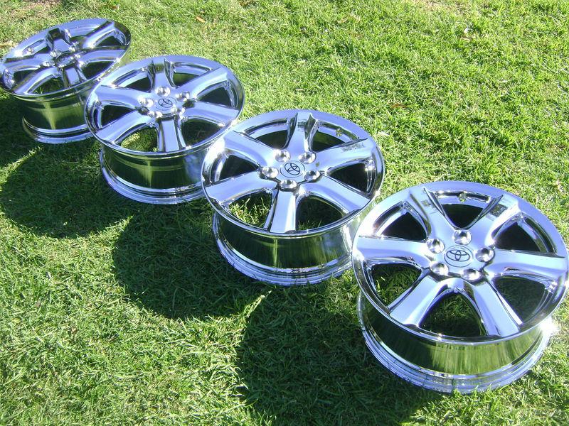Purchase 17" NEW OEM TOYOTA CAMRY CHROME WHEELS/RIMS EXCHANGE in Los ...