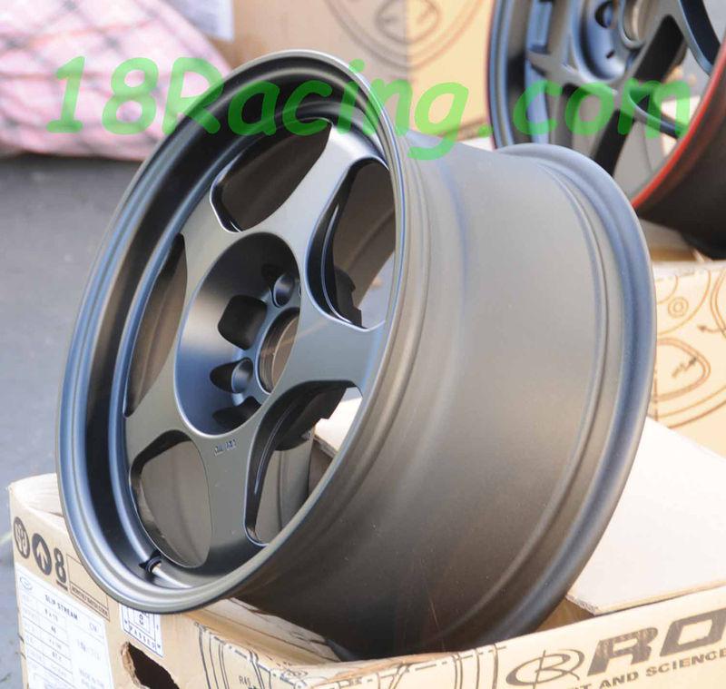Purchase ROTA WHEEL SLIPSTREAM 15X6.5 40 FBLK CIVIC INTEGRA FIT CRX XA ...
