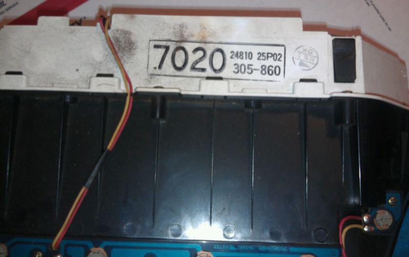 Purchase 1988 Nissan 300zx Speedometer Speedo in New Bern, North ...