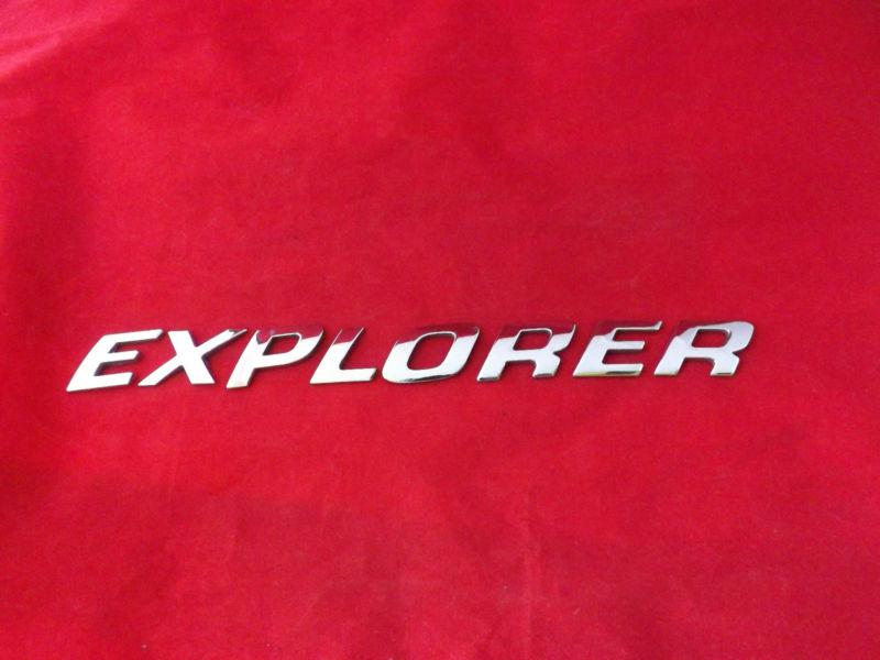 Purchase Ford Explorer Chrome Emblem 2001-2004 Side Door Tailgate Badge ...