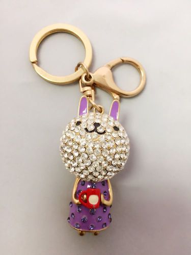 Buy Lucky Rabbit Gold Plated Crystal Keychain in Brooklyn, New York ...