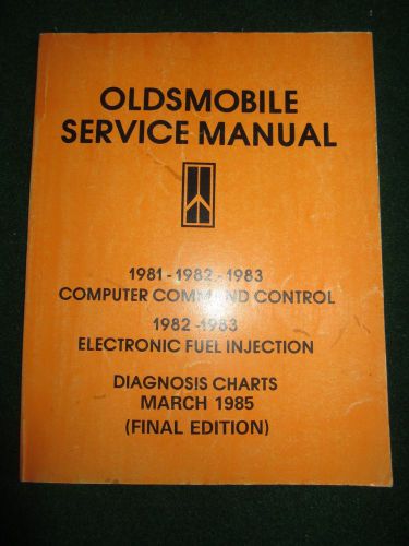 Buy 1981-1985 Olds Chassis Service Manual Computer Command Control EFI ...