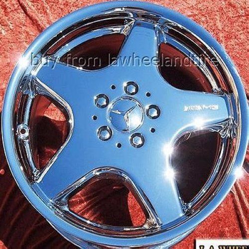 Buy SET OF 4 CHROME 18" MERCEDES BENZ SL500 SL600 SL320 AMG OEM WHEELS ...
