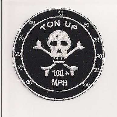 Buy Ton Up Speedo patch. Rocker Ace 59 BSA Norton Triumph Cafe Racer ...