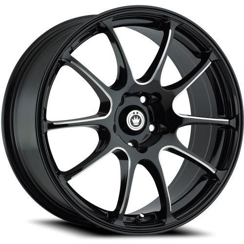Buy IL56100385 15x6.5 4x100 Wheels Rims Black +38 Offset Alloy 10 Spoke ...