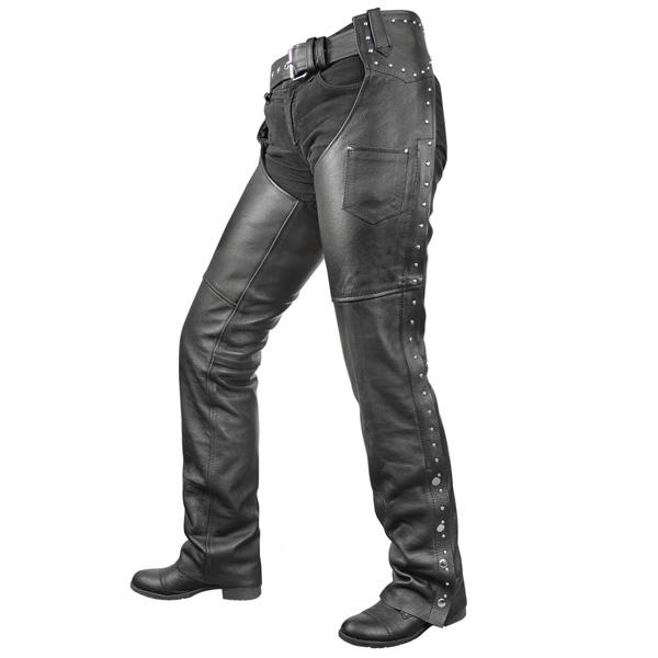 Buy Xelement Womens Dakota Black Leather Chaps in North Hollywood ...