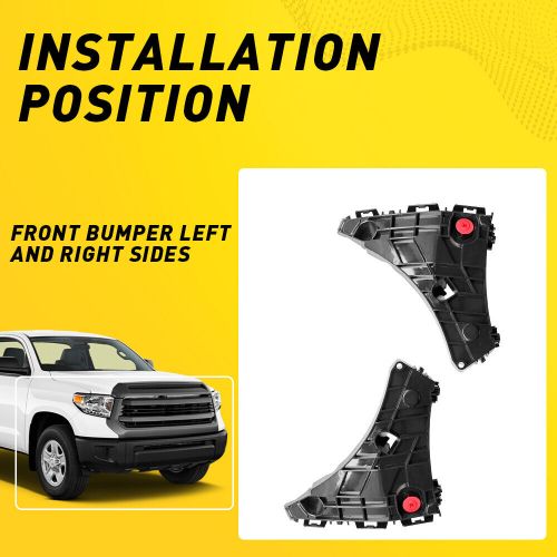 Buy 2x Fit 2014-2021 Toyota Tundra Front Bumper Bracket Retainer Driver ...