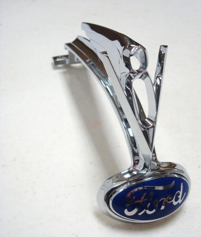 Buy 1935 Ford Grille Shell Hood Ornament CHROME + Emblem in Hudson ...