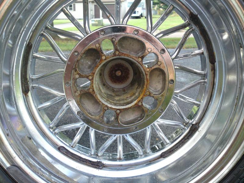 Buy Set of 4 Chrome Cragar Star Wire Wheels 30 Spokes With BF Goodrich ...