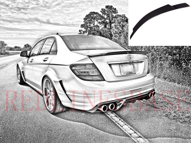 Buy 09 10Carbon MERCEDES W204 Sedan Rear Trunk Spoiler 08 11 FIT : C63 ...