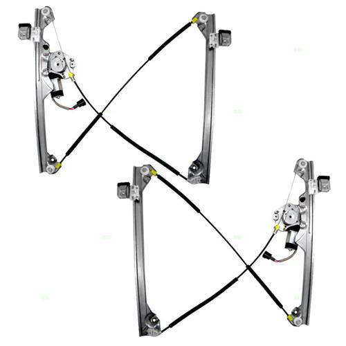 Buy New Pair Set Front Power Window Lift Regulators & Motors Chevy GMC ...