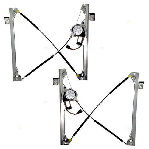 Buy New Pair Set Front Power Window Lift Regulators & Motors Chevy GMC ...