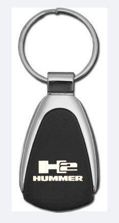 Buy Hummer H2 Black Tear Drop Metal Key Chain Ring Tag Key Fob Logo ...