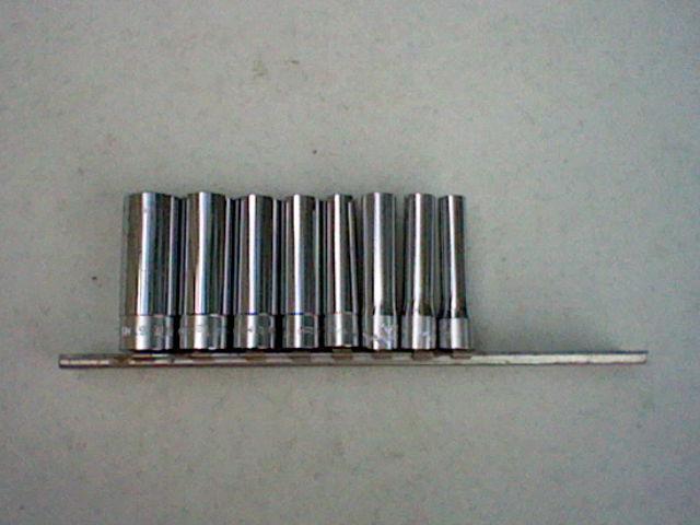 Purchase Snap On Set Of (9) Standard 1/4" Drive 6 Point Deep Sockets on ...