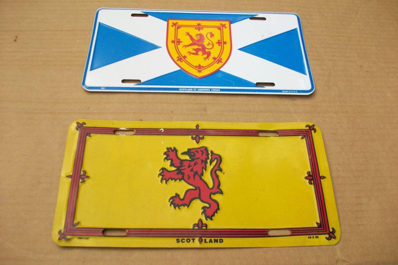 Purchase 2 SCOTLAND LICENSE PLATES ONE SCOTLAND THE OTHER ST ANDREWS ...