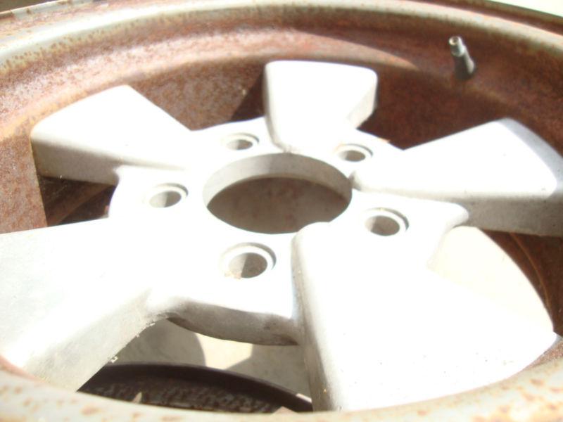 Purchase VINTAGE OLD SKOOL (4) RAT ROD STYLE ALUMINUM SPOKES MAG WHEELS ...