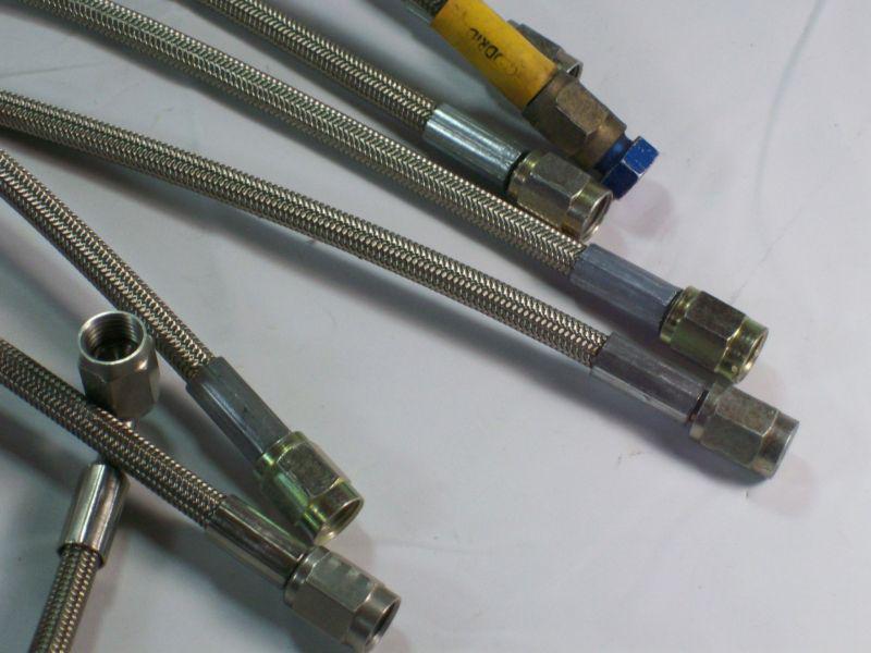 Purchase NASCAR lot of 8 Stainless Steel braided brake lines AN-3 in ...