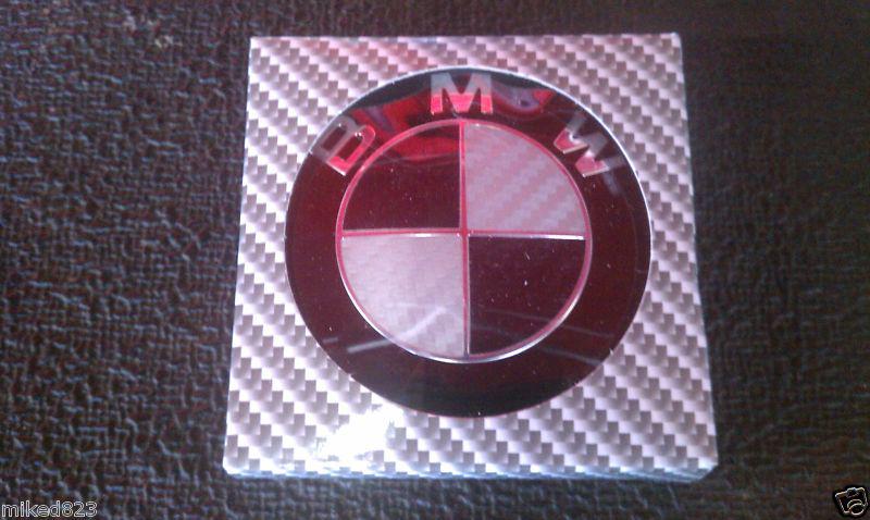 Purchase Lot of 10 BMW Roundel Emblem Badge 82mm Black/White Carbon ...