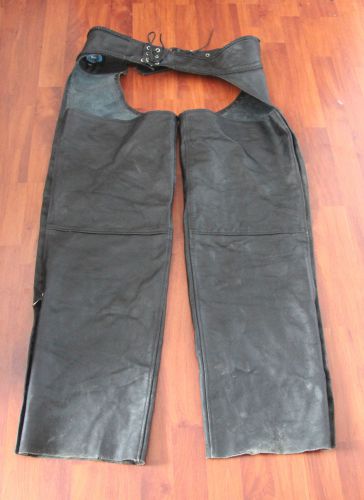 Find Vintage Mens Bull Faster 3 XL leather motorcycle riding chaps ...
