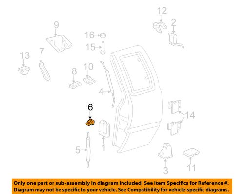 Find GM OEM Lock -Rear Door-Latch Retainer 16627328 in Clayton, Georgia ...