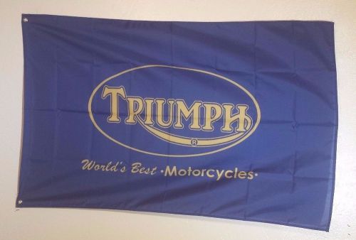 Find Triumph Motorcycles Logo 3x5ft Flag Banner Man Cave Garage FREE ...