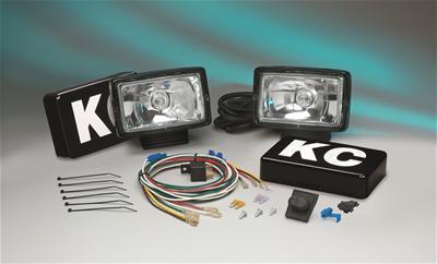 Find KC HiLiTES 57 Series Lights 100W Rectangular Clear Lens 740 in ...