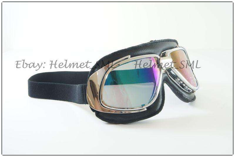 Find UV400 eye wear color lens Goggle motorcycle Scooter Chopper Open ...