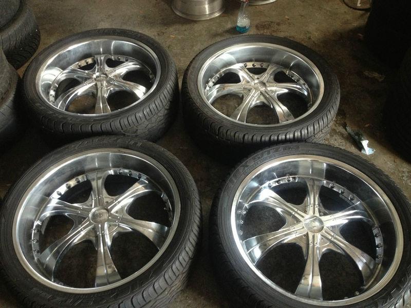 Find 24" Chrome Wheels Rims and Tires VCT Scarface Wheels & Tires ...