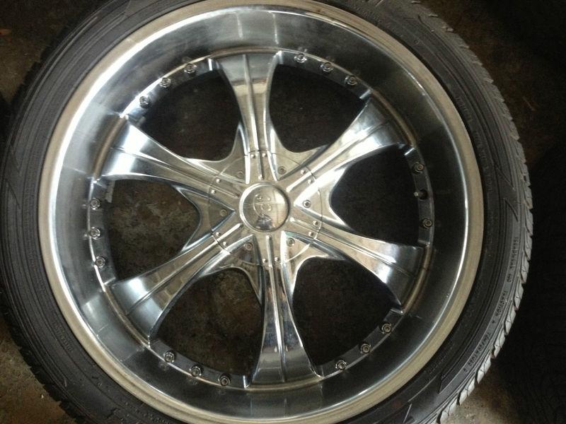 Find 24" Chrome Wheels Rims and Tires VCT Scarface Wheels & Tires ...