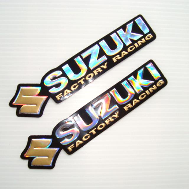 Find 2PC. SUZUKI FACTORY RACING GOLD STICKER DIE-CUT FOIL EMBOSS HELMET ...