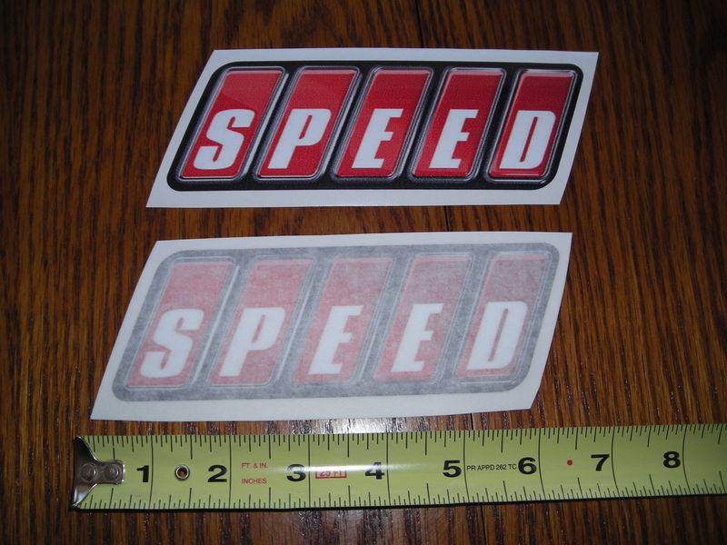 Sell (2) SPEED CHANNEL TV DECALS STICKER NASCAR NHRA RACING RACE MUSCLE ...