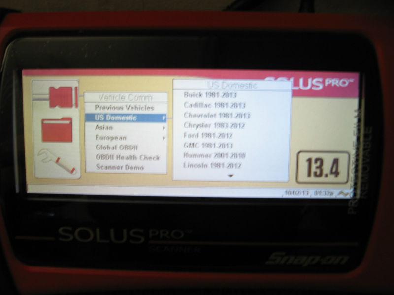 Sell SNAPON SOLUS PRO DIAGNOSTIC SCANNER MASTER KIT 80s obd1 to 2013 ...