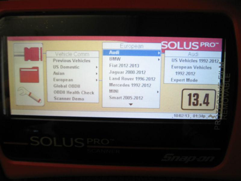 Sell SNAPON SOLUS PRO DIAGNOSTIC SCANNER MASTER KIT 80s obd1 to 2013 ...