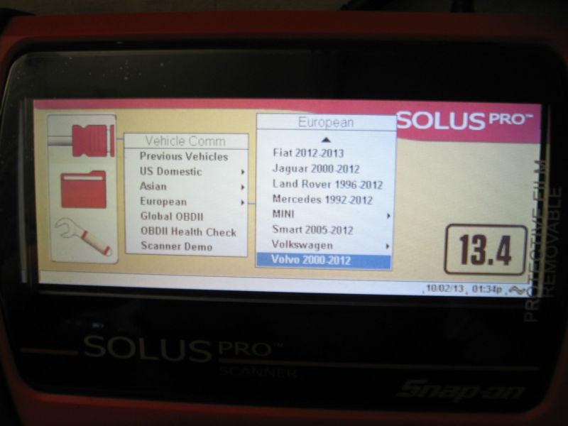 Sell SNAPON SOLUS PRO DIAGNOSTIC SCANNER MASTER KIT 80s obd1 to 2013 ...
